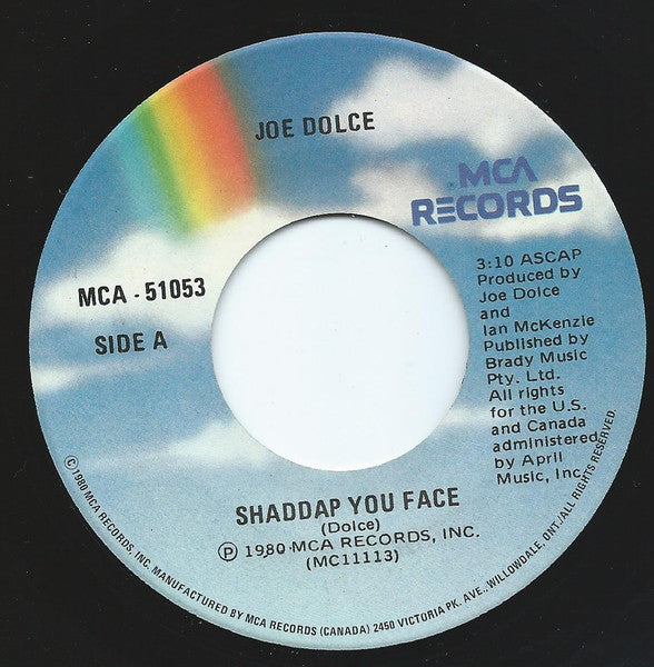 Joe Dolce - Shaddap You Face - vinyl – Press Vinyl Cafe